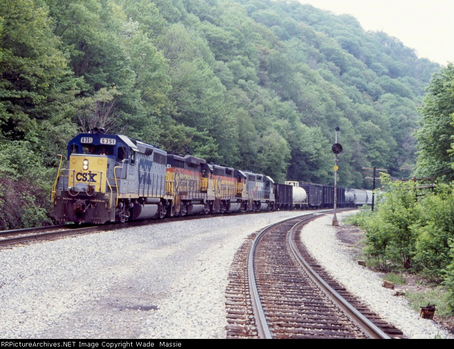 CSX 6351 descending 17 mile grade